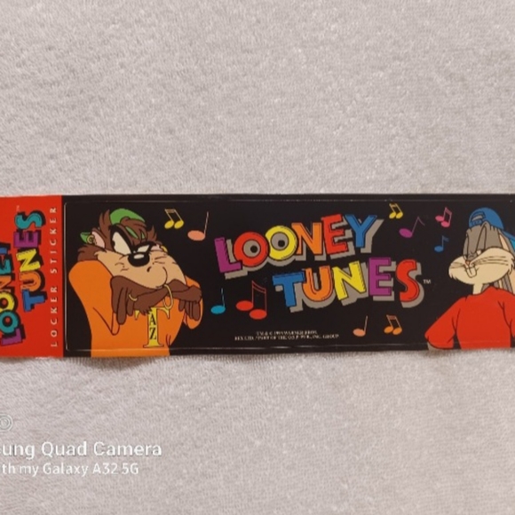 Warner Bros. | Other | Vintage Looney Tunes Taz Bugs Locker Sticker ...